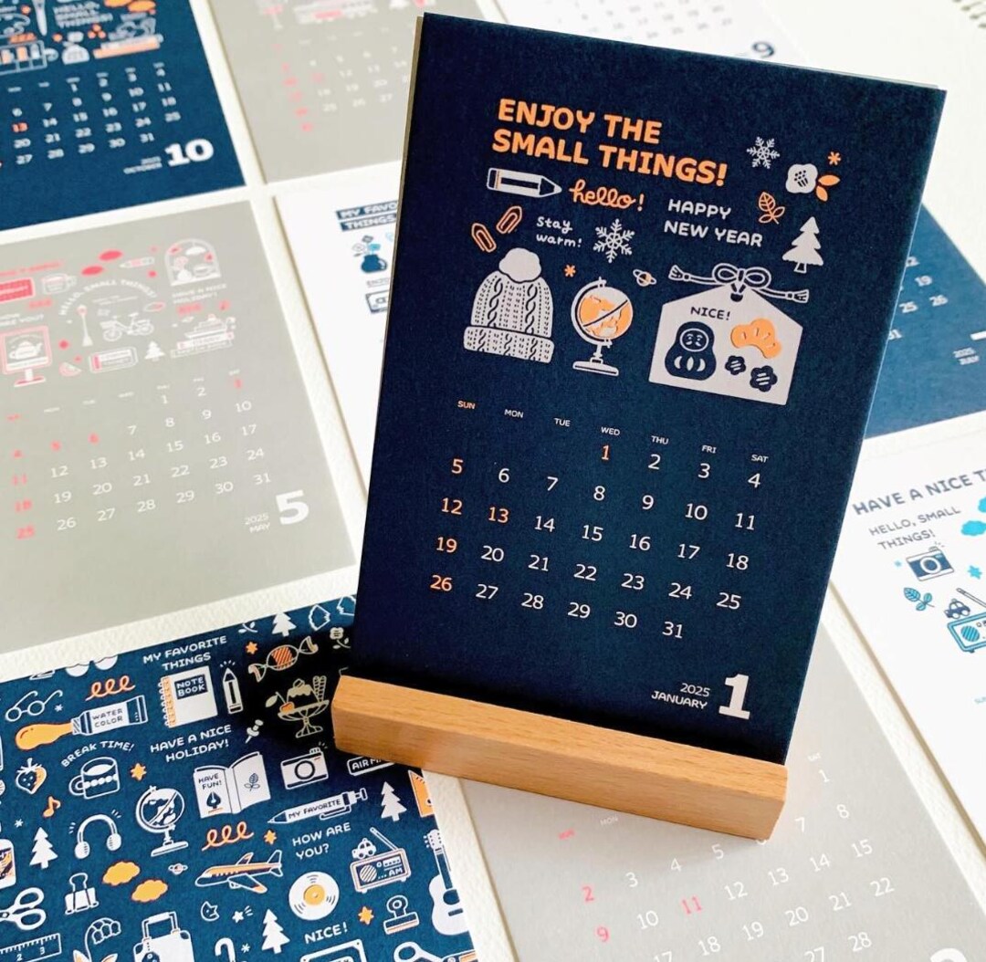 Eric Small Things 2025 Monthly Neon Calendar - Etsy