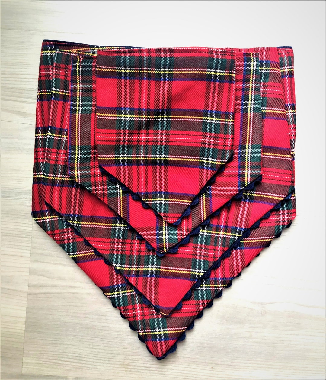 Red Plaid Snap Dog Bandana | Preppy Dog | Personalized | Dog Gift - Etsy