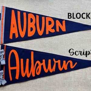 Custom College Pennant Flag – Personalized School Banner | Dorm Room ...