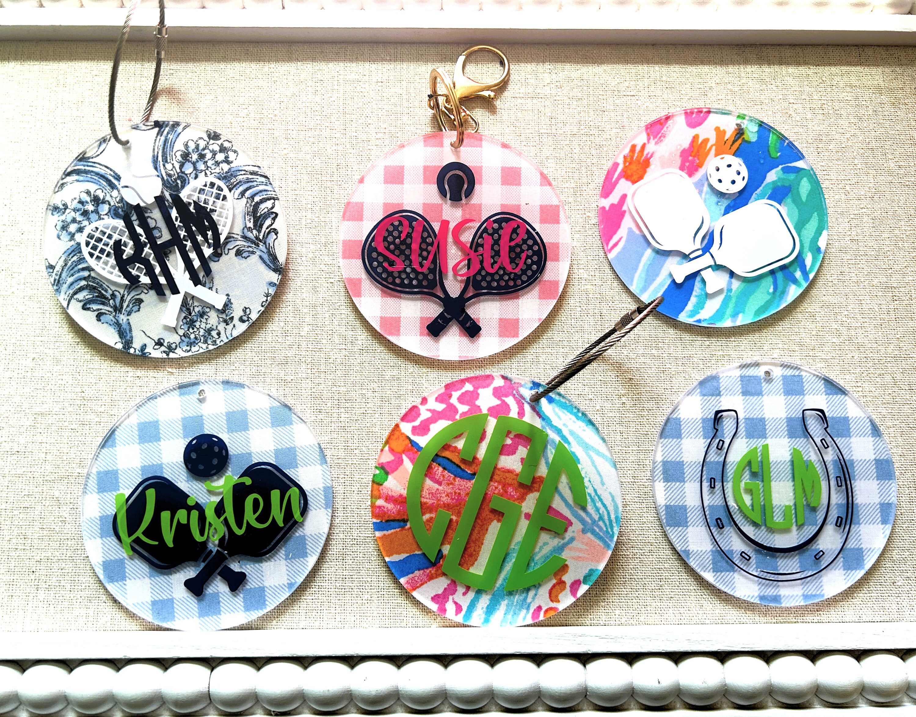 Lilly Fabric Bag Tag | Luggage Tag | Personalized - Etsy