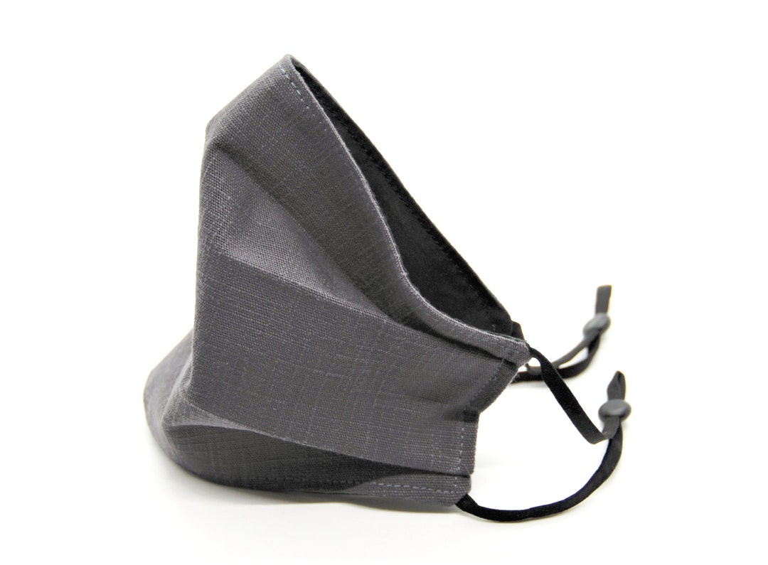 Dark Gray Solid High Quality Cotton Face Masks Preppy - Etsy