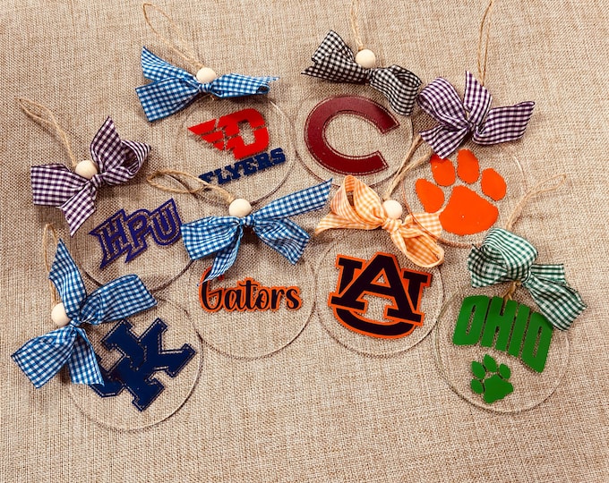 College Ornaments | Acrylic Ornament | College Logo | College Christmas ...