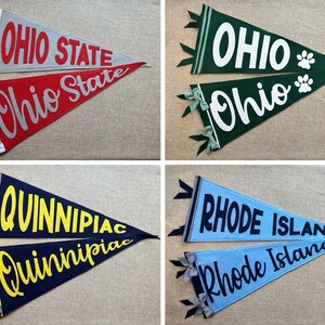 Custom College Pennant Flag – Personalized School Banner | Dorm Room ...