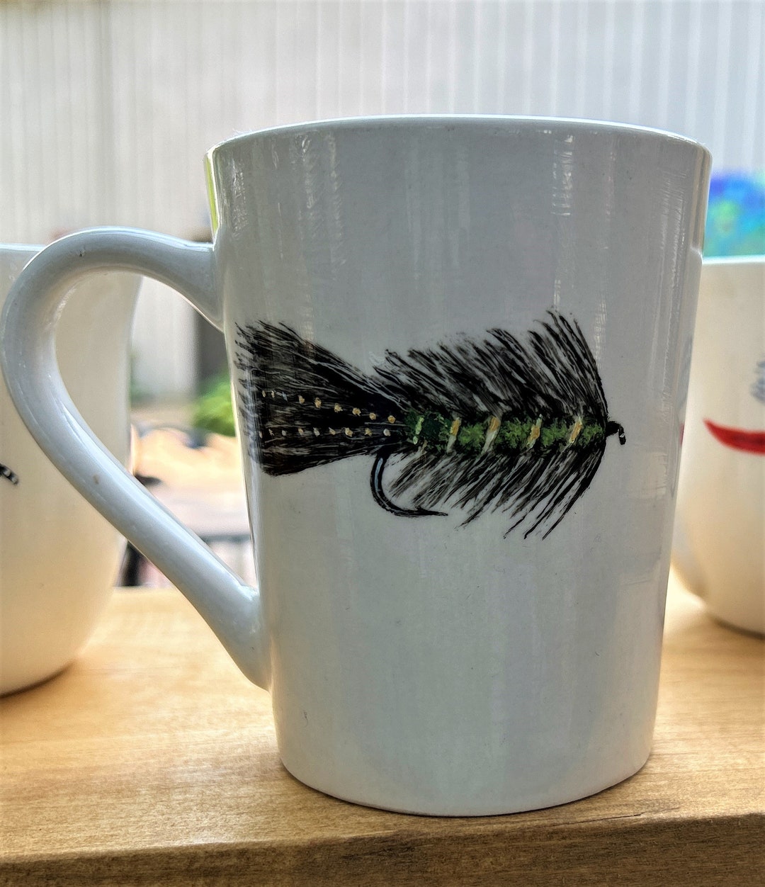 Woolly Bugger Fly Mug | Hand Painted - Etsy