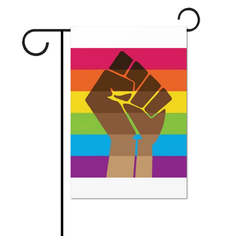 LGBTQ+BLM Garden Flag - Etsy