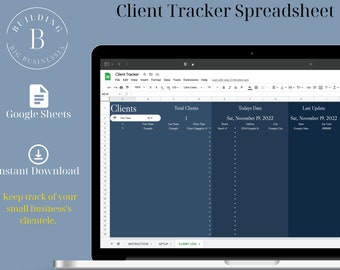 Customer Tracker Spreadsheet - Etsy