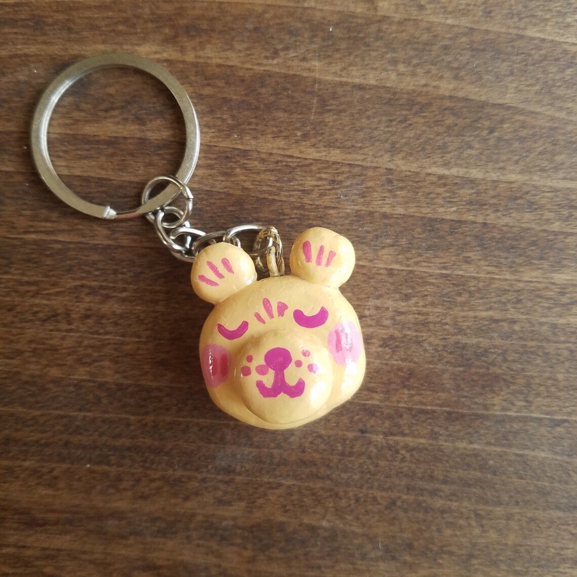 Assorted Cute Clay Keychains Bear Strawberry and Peach - Etsy