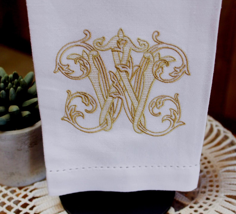 Monogram Tea Towel*personalized*hostess Gift*hand Towel*shower Hostess ...