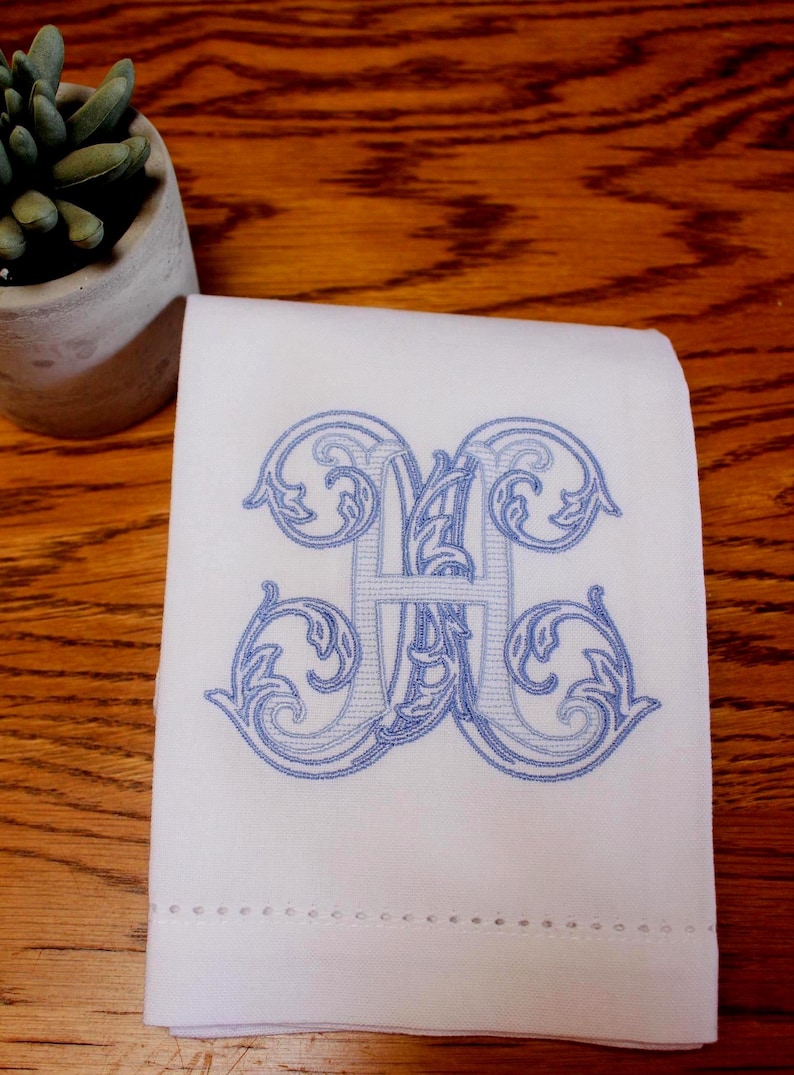 Monogram Tea Towel*personalized*hostess Gift*hand Towel*shower Hostess ...