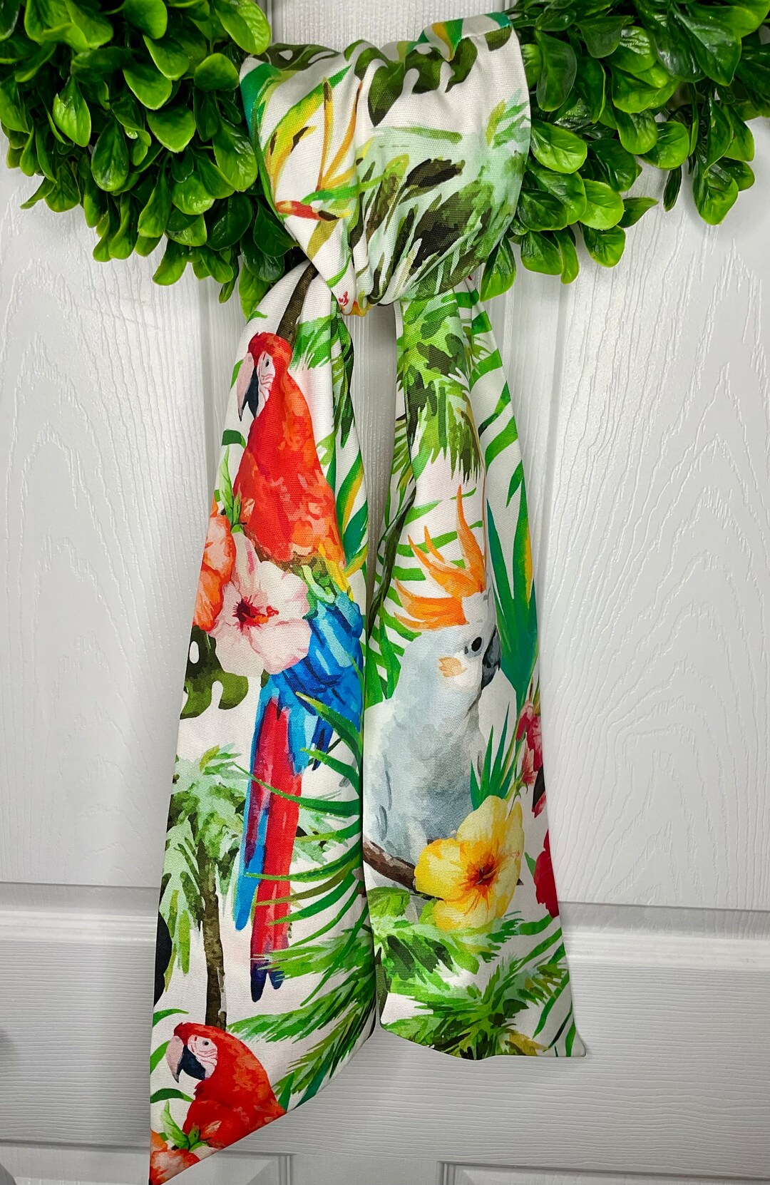 Wreath Sash*summer Wreath Sash*floral Wreath Sash*beach House Sash ...