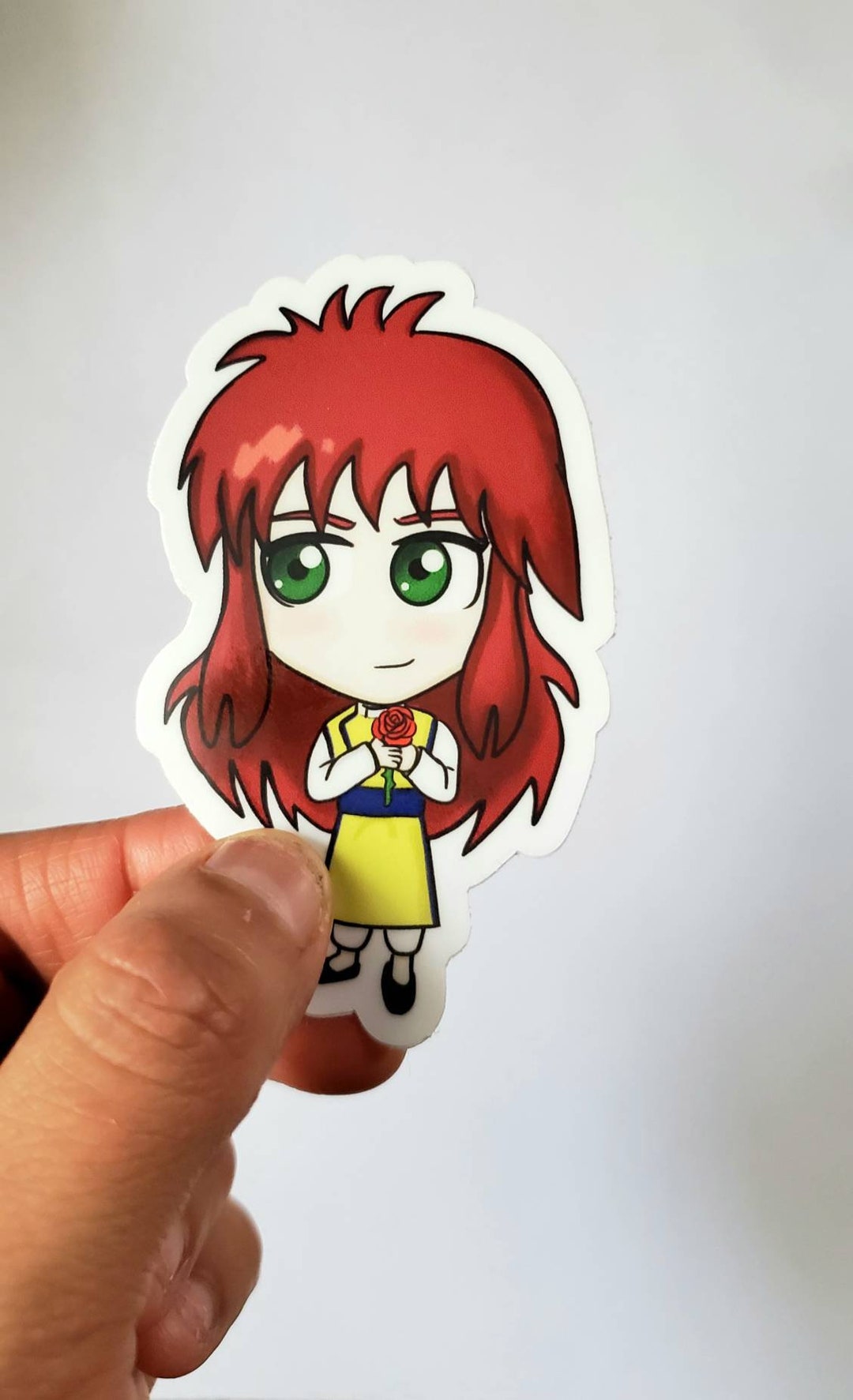 Kurama YYH Chibi Vinyl Sticker - Etsy