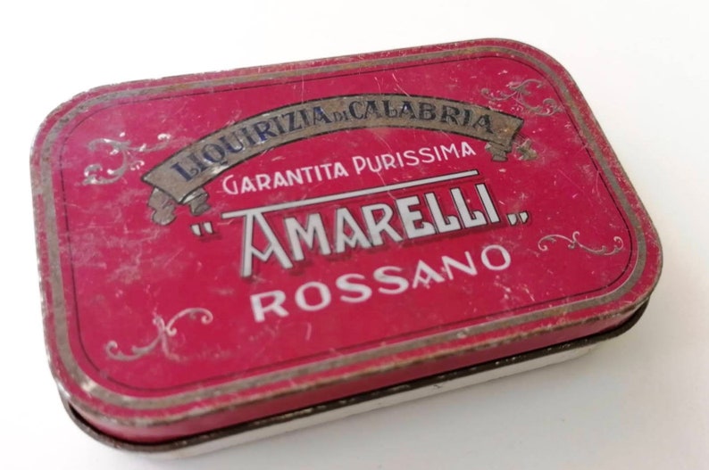 Vintage Amarelli Tin Box Licorice Sweets Box Made in Italy - Etsy