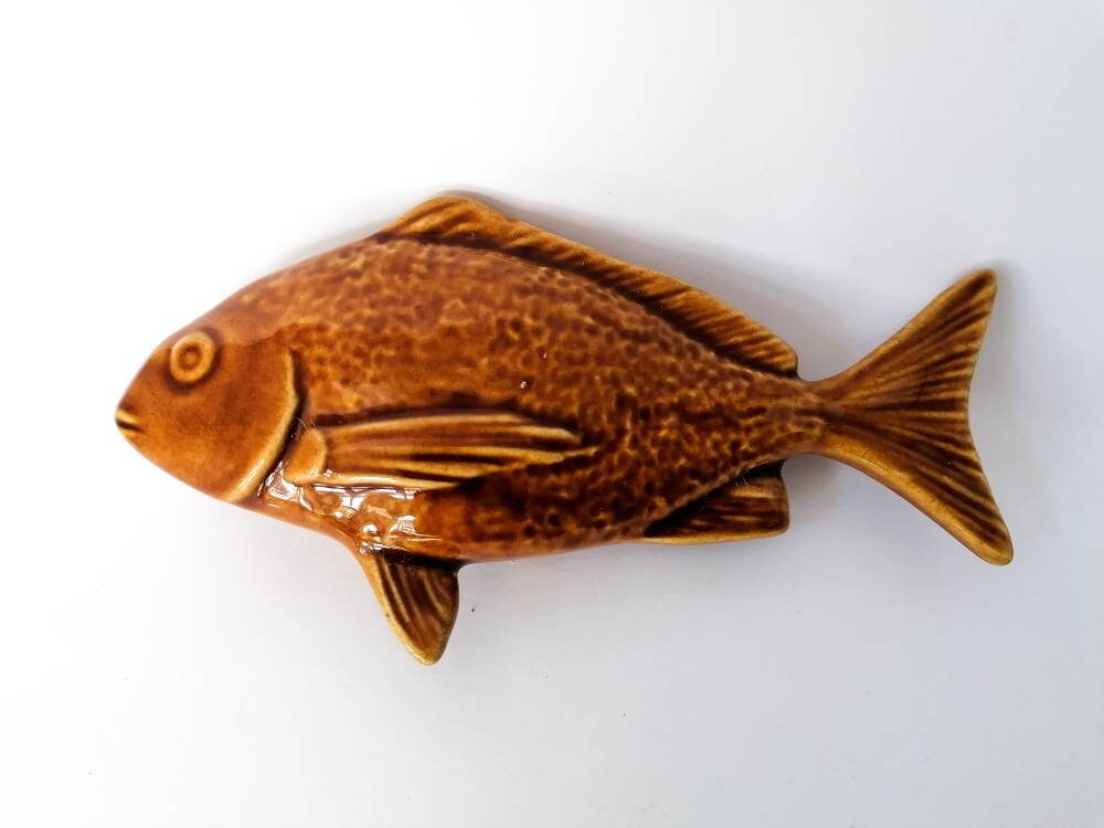 Set of 2 Ceramic Sea Bream Fish Hand Painted Ceramic Glazed - Etsy