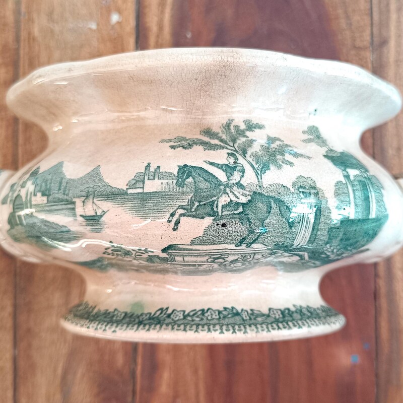 Green Transferware - Etsy