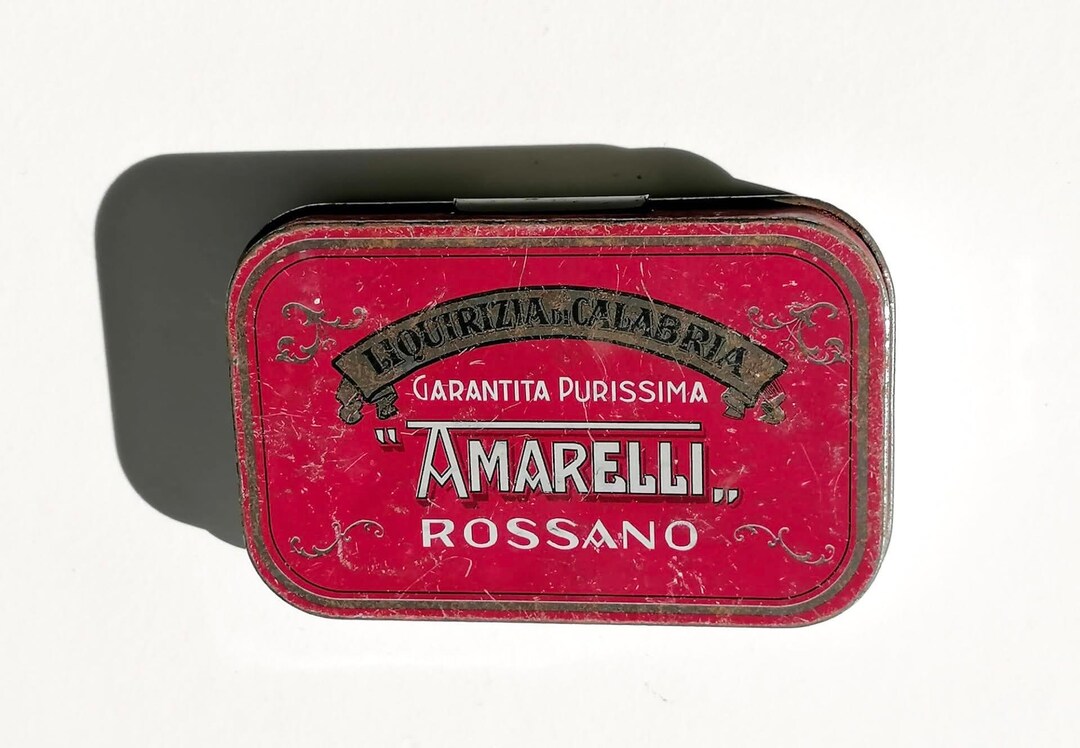 Vintage Amarelli Tin Box Licorice Sweets Box Made in Italy - Etsy