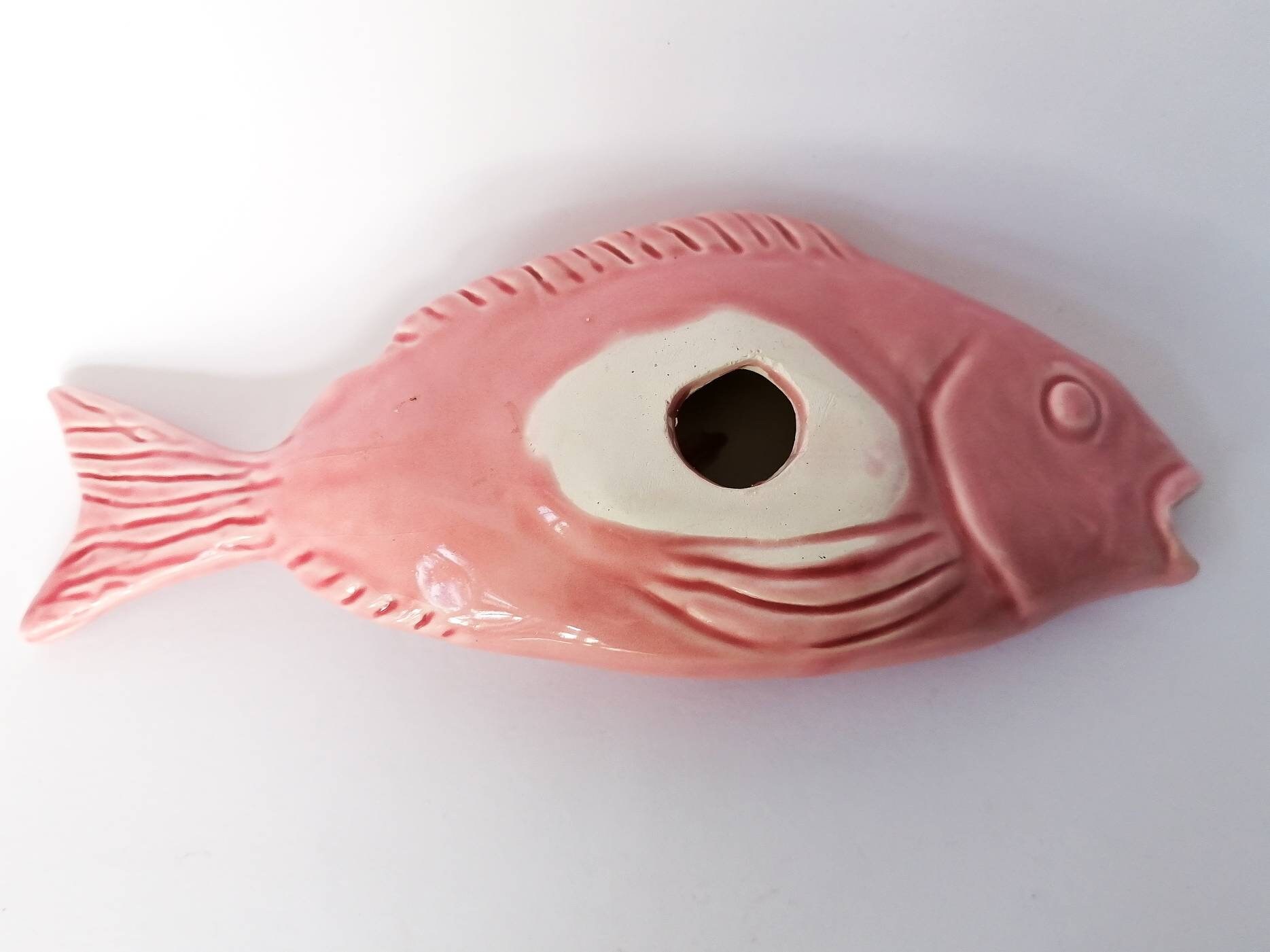 Set of 2 Ceramic Bream Fish Hand Painted Ceramic Glazed Clay | Etsy