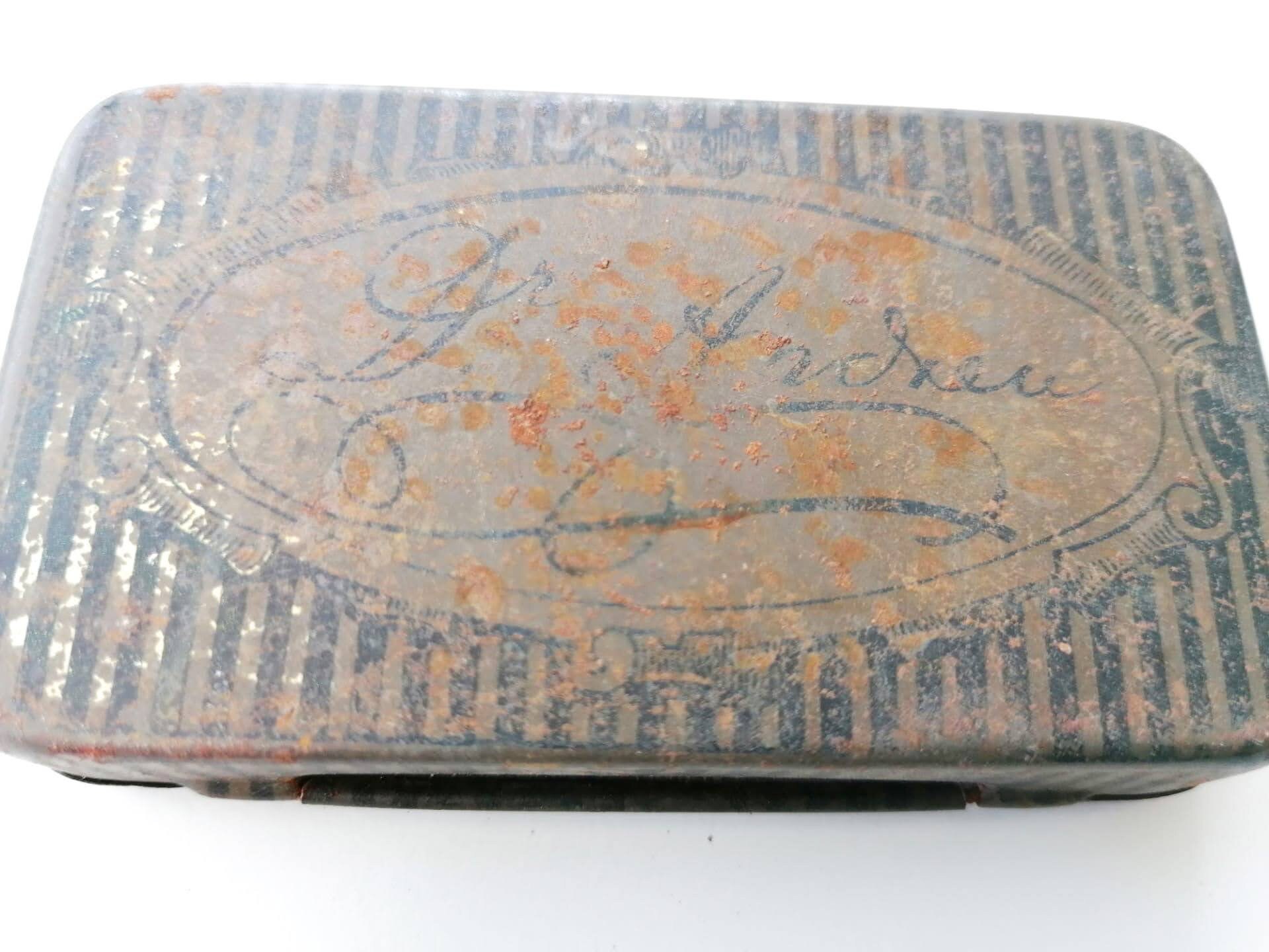 Antique Pasta Pectoral Del Dr. Andreu Tin Box Medicines Box - Etsy Antique Pasta Pectoral Del Dr. Andreu Tin Box Medicines Box - Etsy