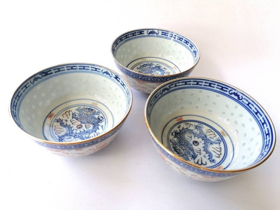 Vintage Asian Bowl Set Dining & Serving Bowls etna.com.pe