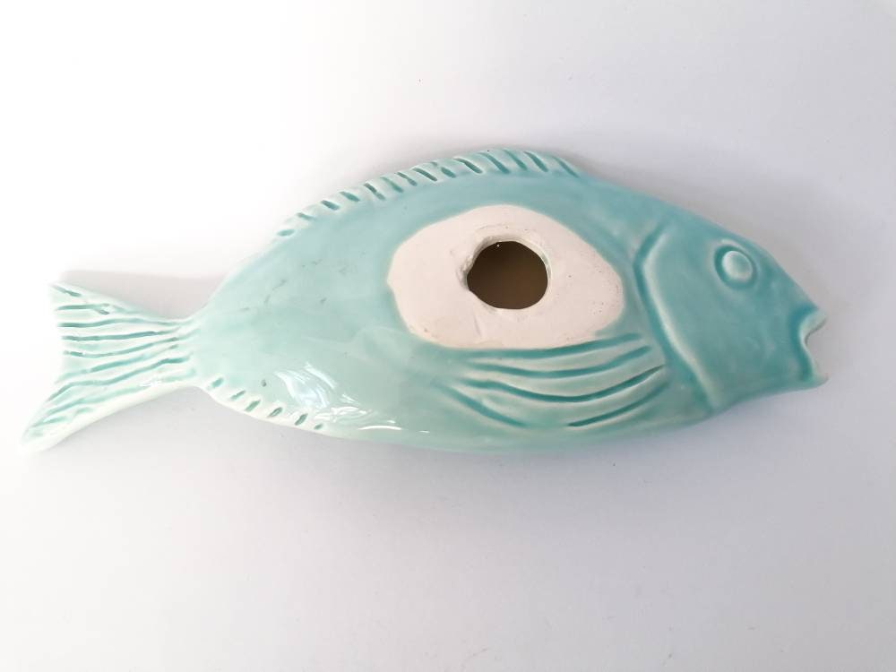 Set of 2 Ceramic Bream Fish Hand Painted Ceramic Glazed Clay - Etsy