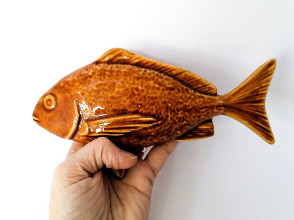 Set of 2 Ceramic Sea Bream Fish Hand Painted Ceramic Glazed | Etsy