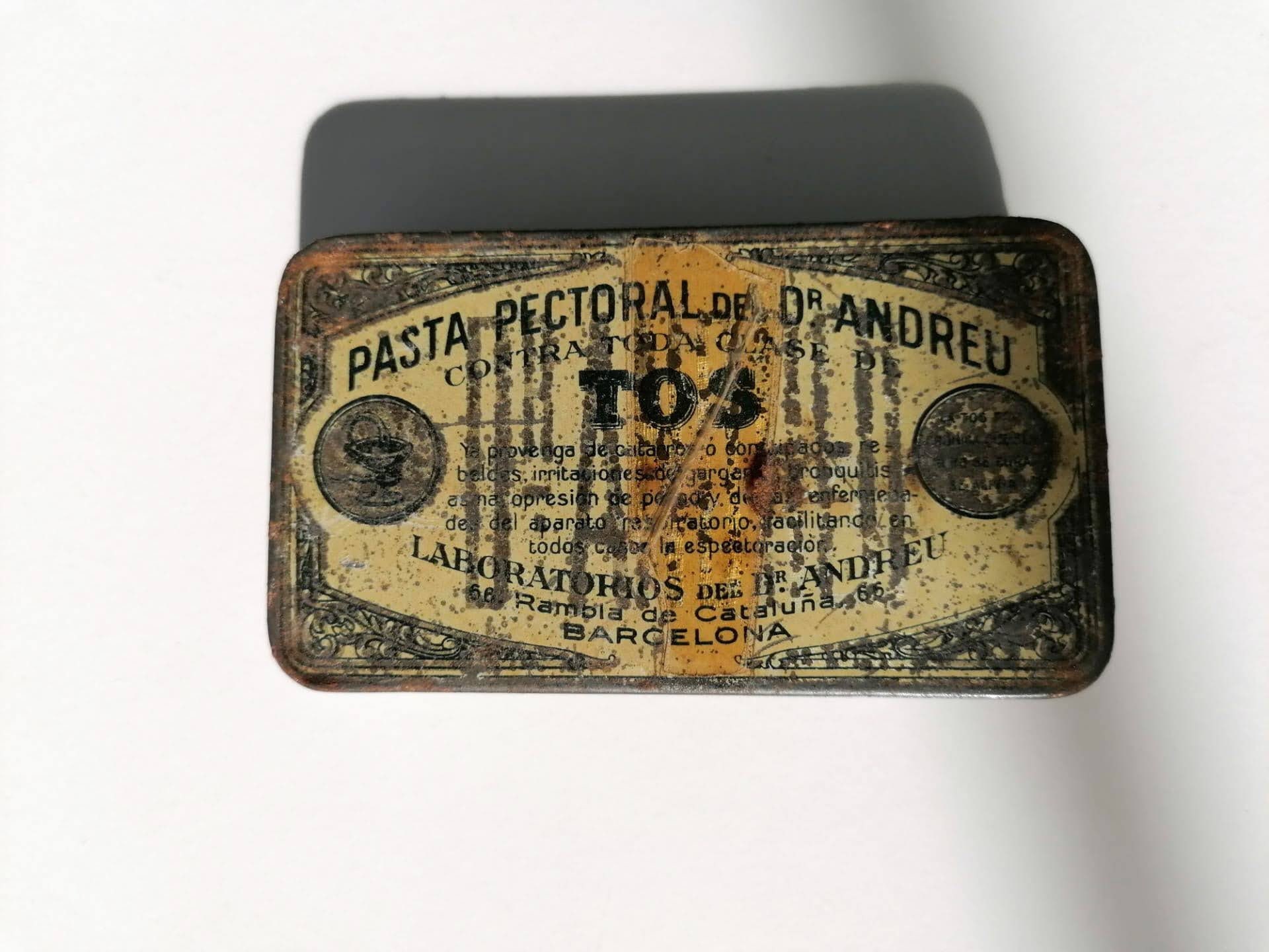 Antique Pasta Pectoral Del Dr. Andreu Tin Box Medicines Box - Etsy Antique Pasta Pectoral Del Dr. Andreu Tin Box Medicines Box - Etsy