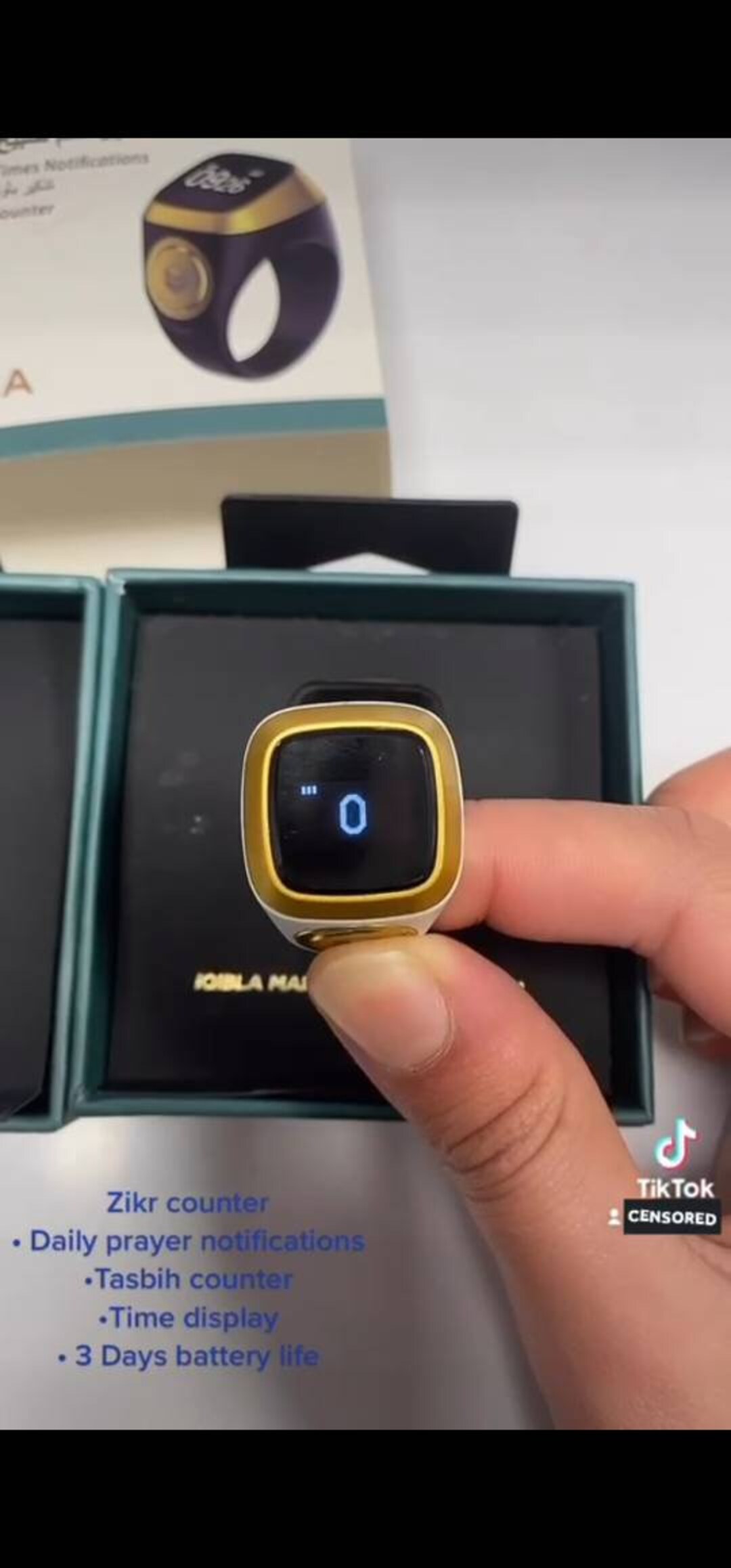 Zikr Ring Tasbeeh Muslim Led Counter Smart Tasbeeh Zikr Light1 - Etsy