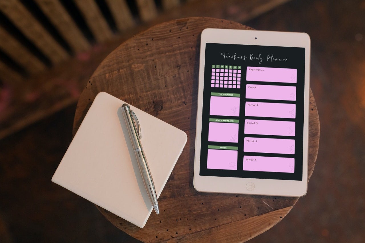 Teacher Planner Printable | Digital Teaching Plan Kit| Lesson Plan Book ...