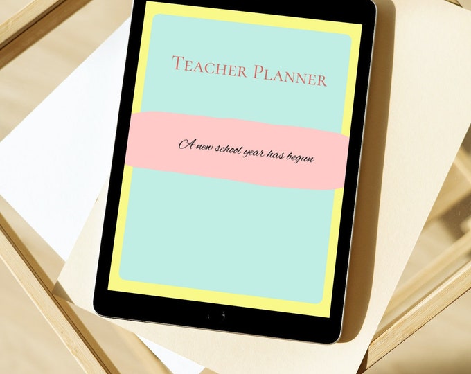 Teacher Planner 2022-2023 Printable, Lesson Planner, Teaching Planner ...