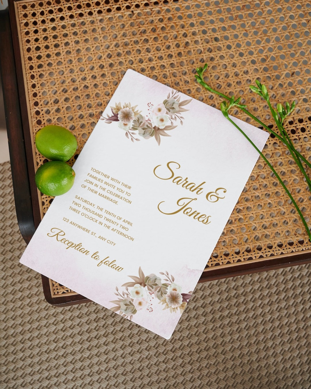 Wedding Invitation Canva Template, Canva Wedding Invitation Template ...