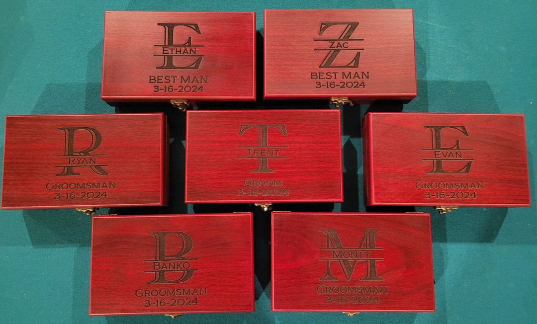 Groomsman Engraved Playing Card and Dice Set - Etsy