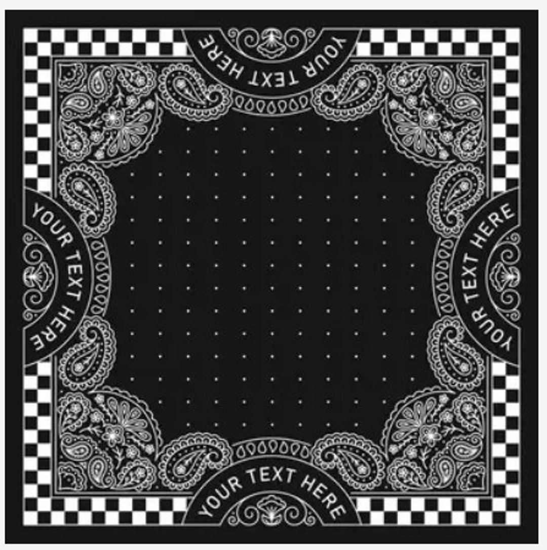 Custom Print Bandanas - Etsy