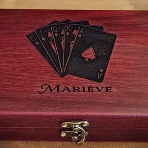 Engravable Playing Card and Dice Set - Etsy