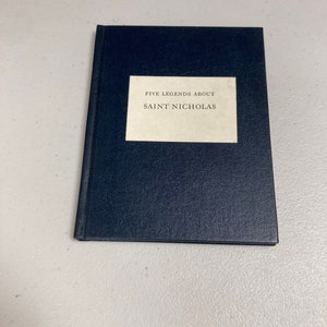 Five Legends About Saint Nicholas, 1971 the Press of the Cheerful Snail ...