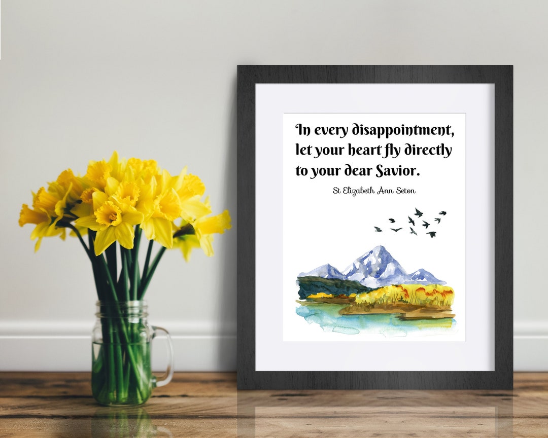 St. Elizabeth Ann Seton Quote Print: Catholic Art (digital Download) - Etsy