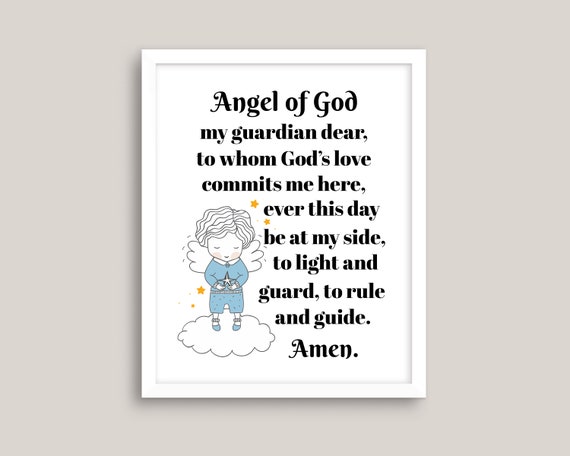 Guardian Angel Prayer Printable