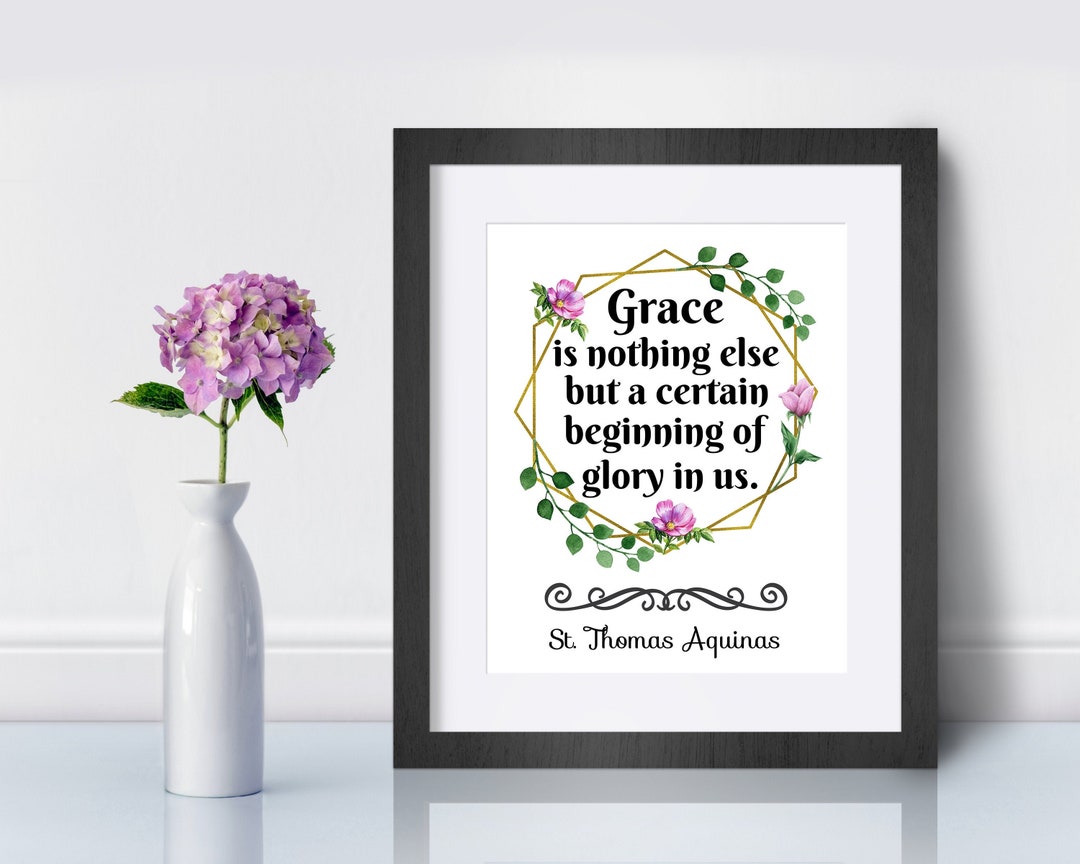 St. Thomas Aquinas Quote Print: Catholic Art (digital Download) - Etsy