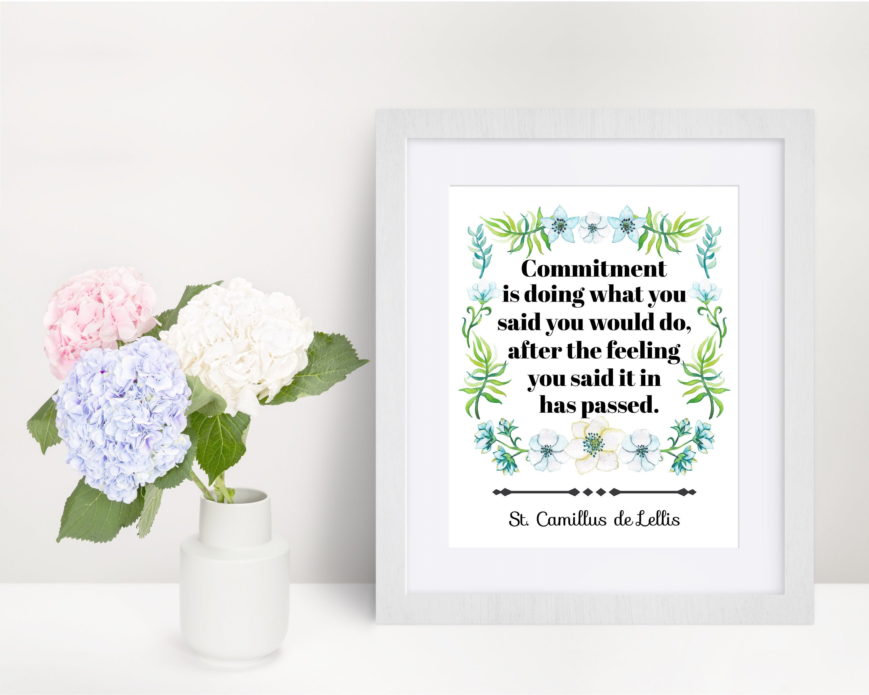 St. Camillus De Lellis Quote Print: Catholic Art (digital Download) - Etsy
