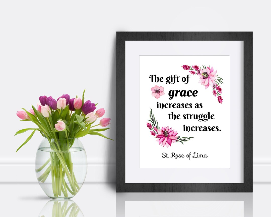 St. Rose of Lima Quote Print: Catholic Home Decor (digital Download) - Etsy