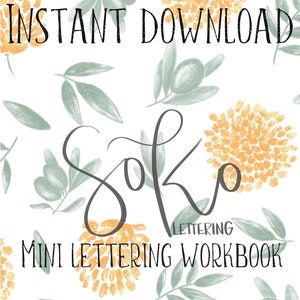 Mini Lettering Workbook - 5 Pages - Etsy