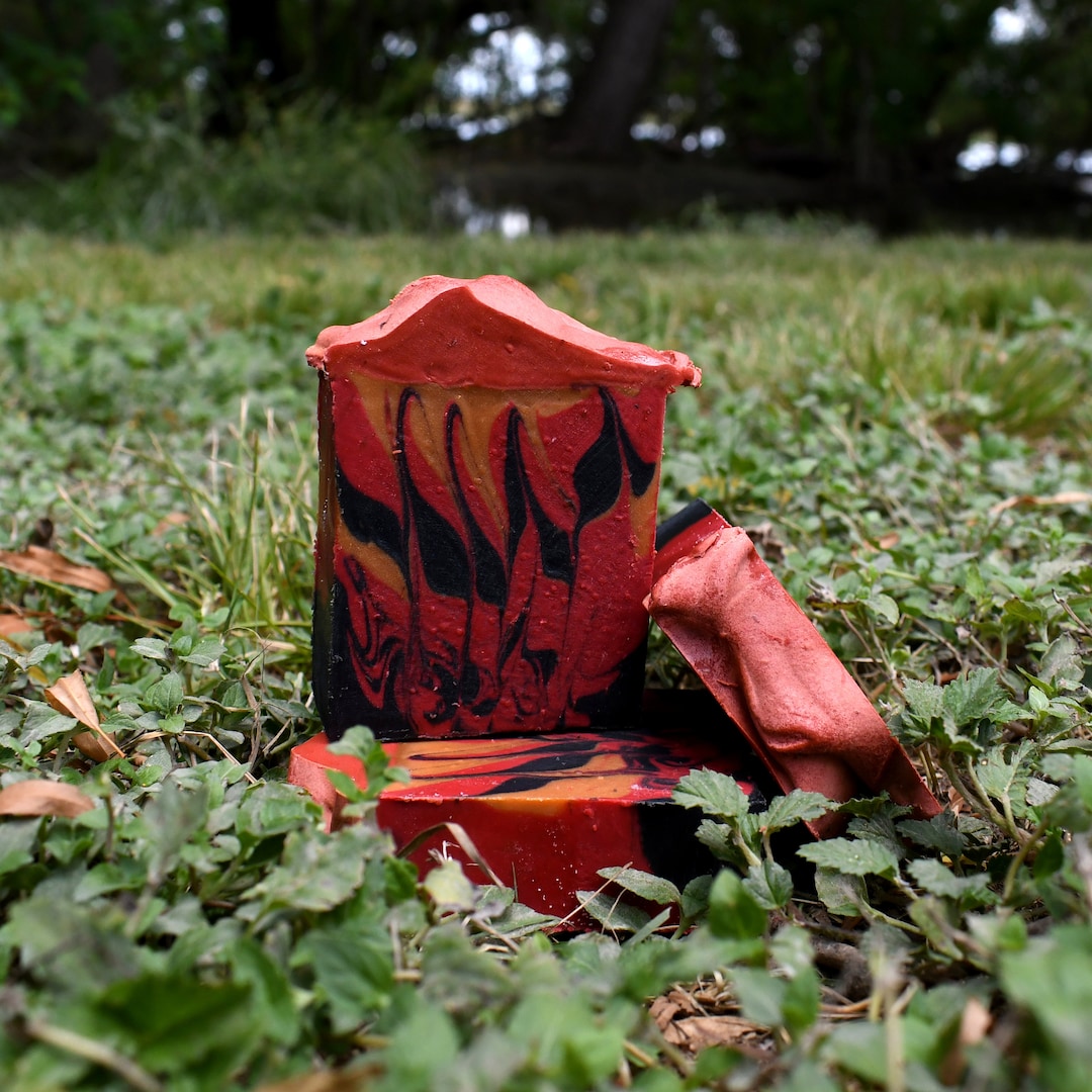 Elemental Fire Soap Bar Gift Handmade Warm Firewood Scented - Etsy