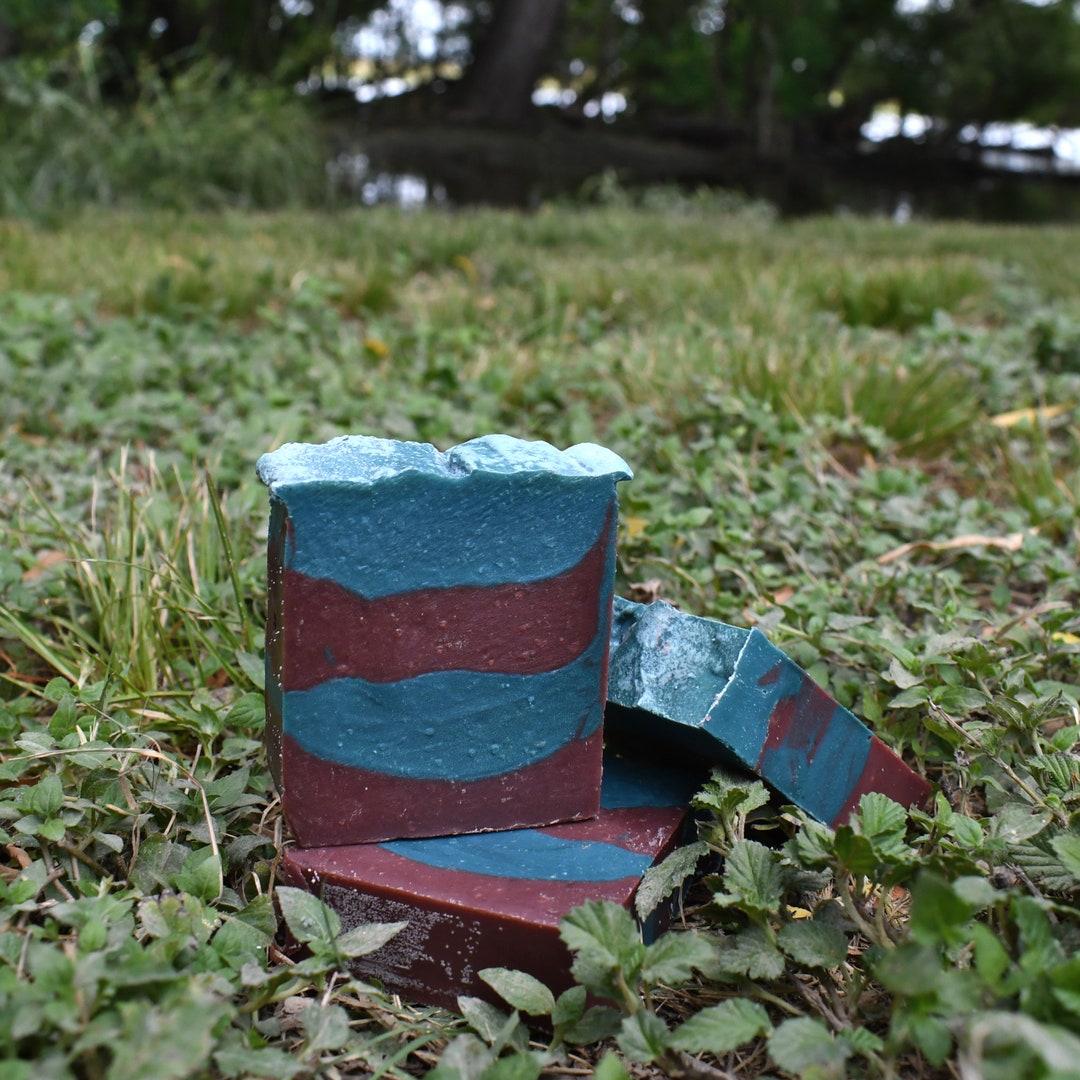 Elemental Earth Soap Bar Gift Handmade Oakmoss Sandalwood Lemon Scented ...