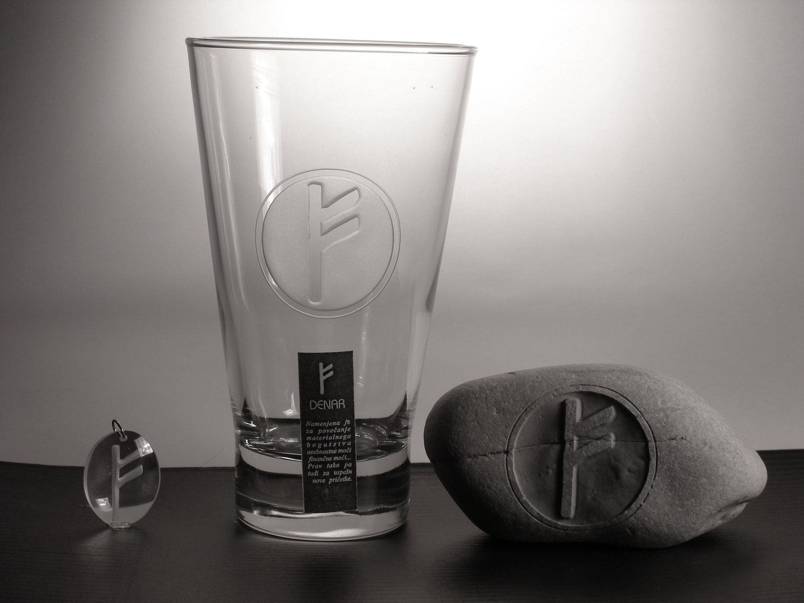 Health Rune Rune Necklace Glass Pendant & Stone Set | Etsy