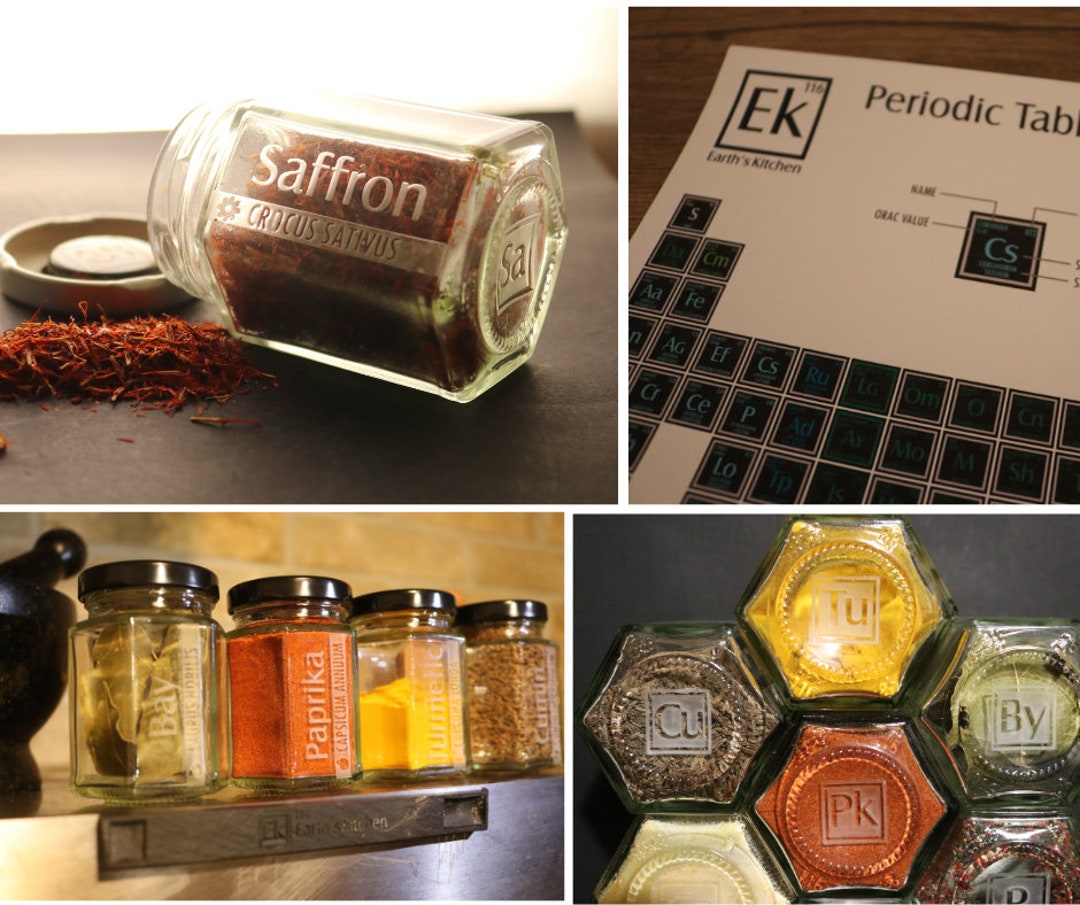 Kitchen Essentials Spice Jar Set | 10 Magnetic Spice Jars, Spice Rack ...