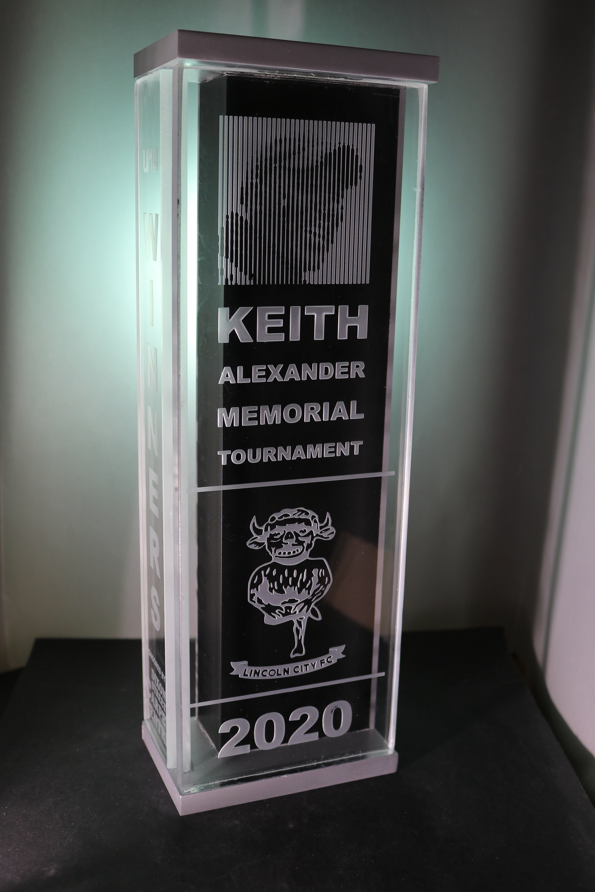 Heavy Etched Glass Trophy Custom Memorial Trophy Premium Optiwhite ...