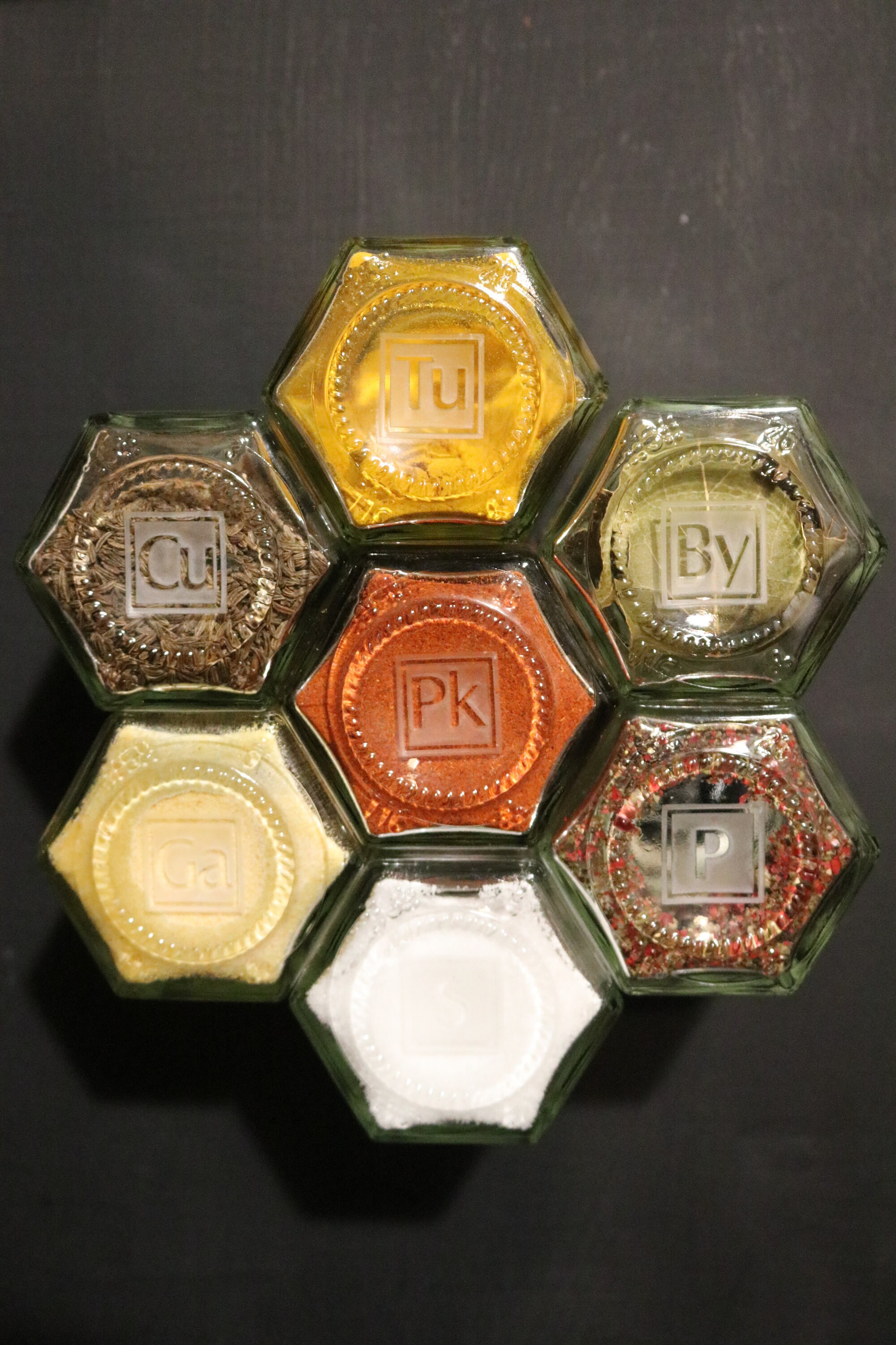 Set of 10 Magnetic Spice Jars, Spice Rack With Jars, Magnetic Spice ...