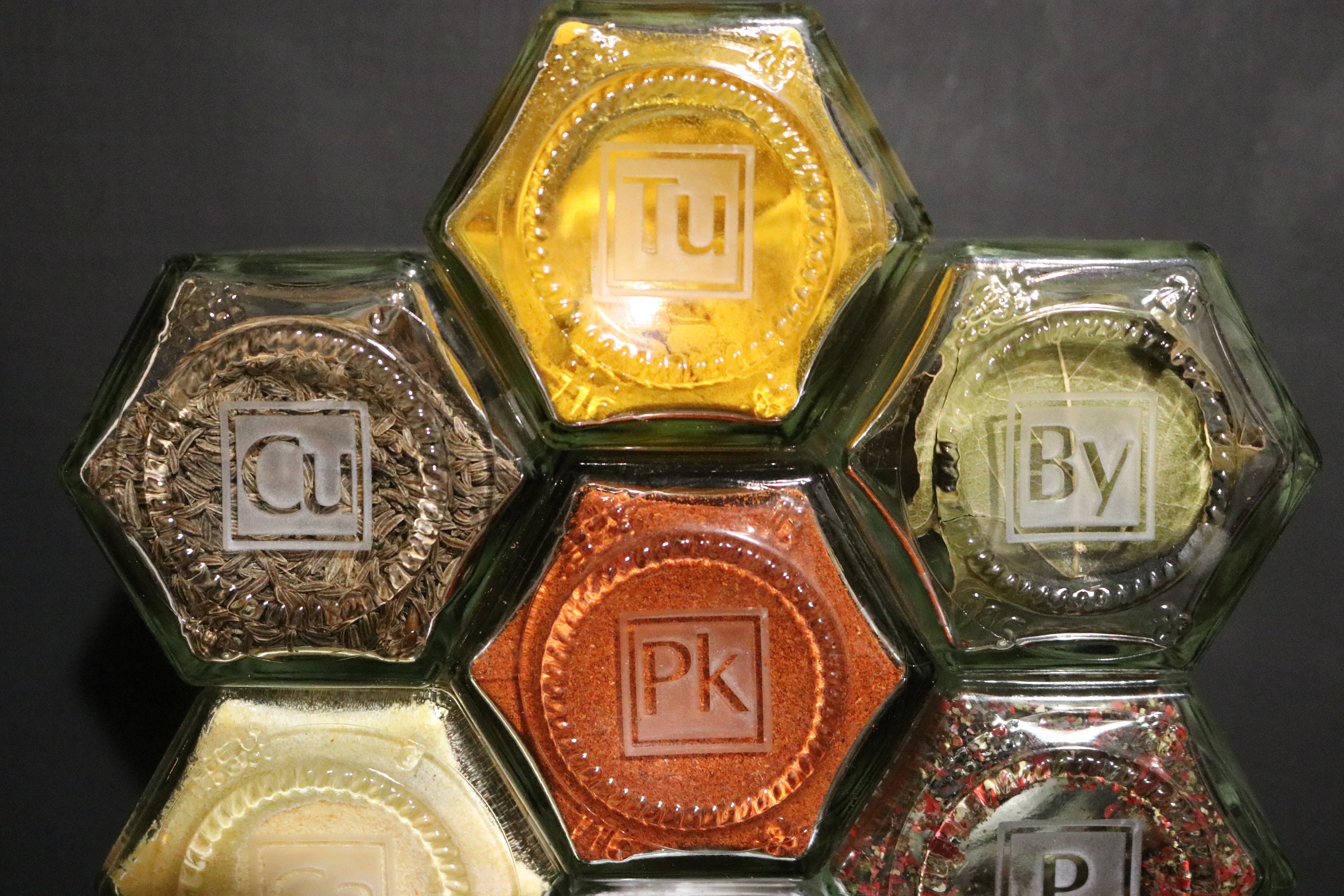 Set of 20 Magnetic Spice Jars Custom Spice Bottles Spice Rack With Jars ...