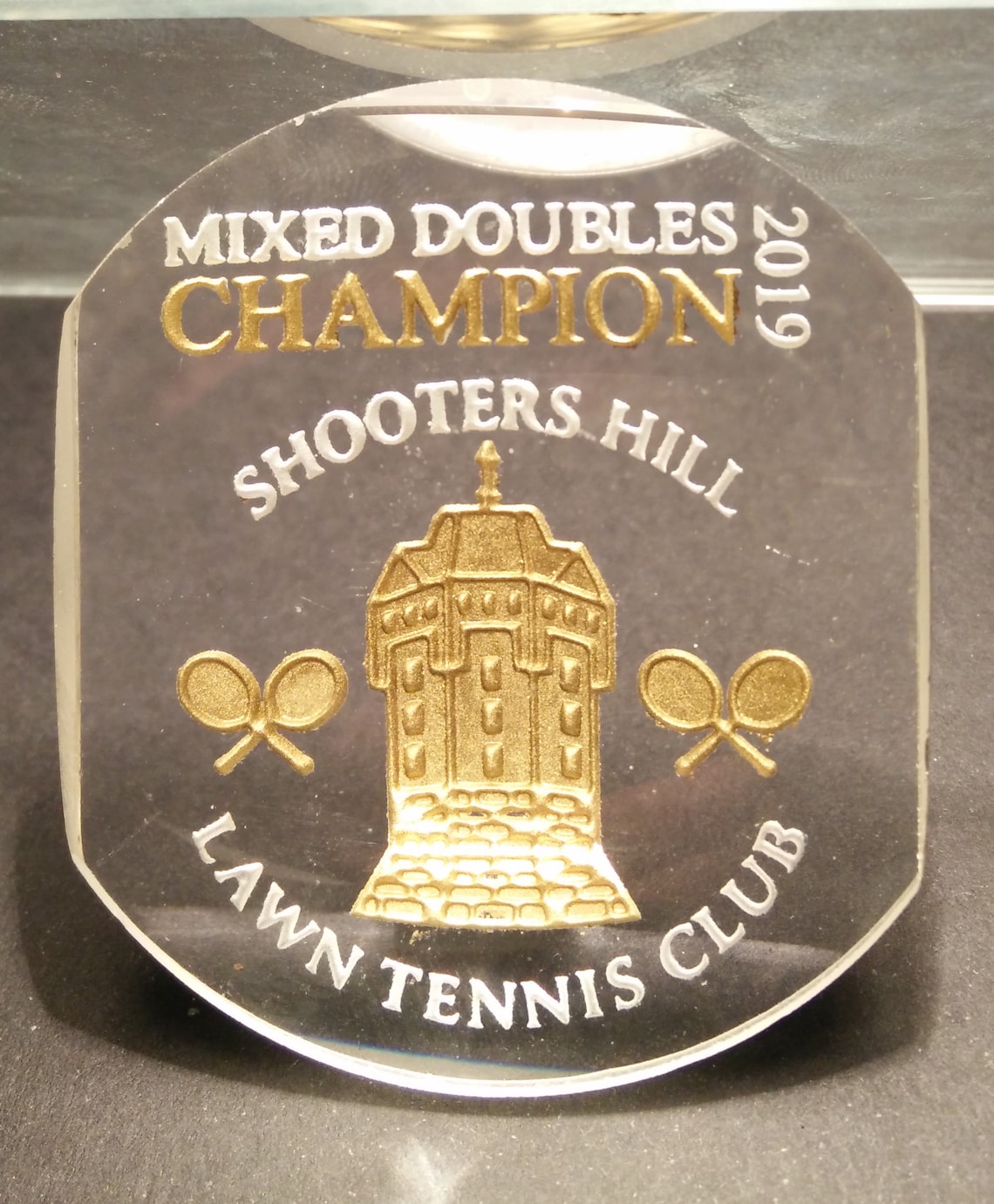 Engraved Glass Medal | Custom Medal | Optical Glass Medal | Etched ...