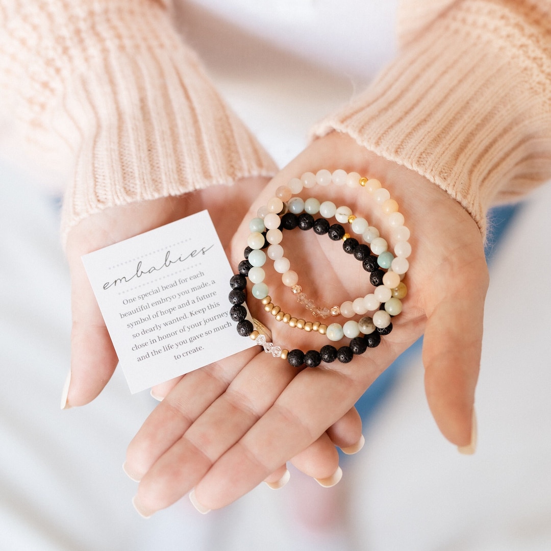 IVF Embryo Beaded Bracelet: Infertility Journey Gift - Etsy