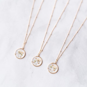 Fertility Journey Necklace: Gold Filled Resin Pendant With Baby's ...