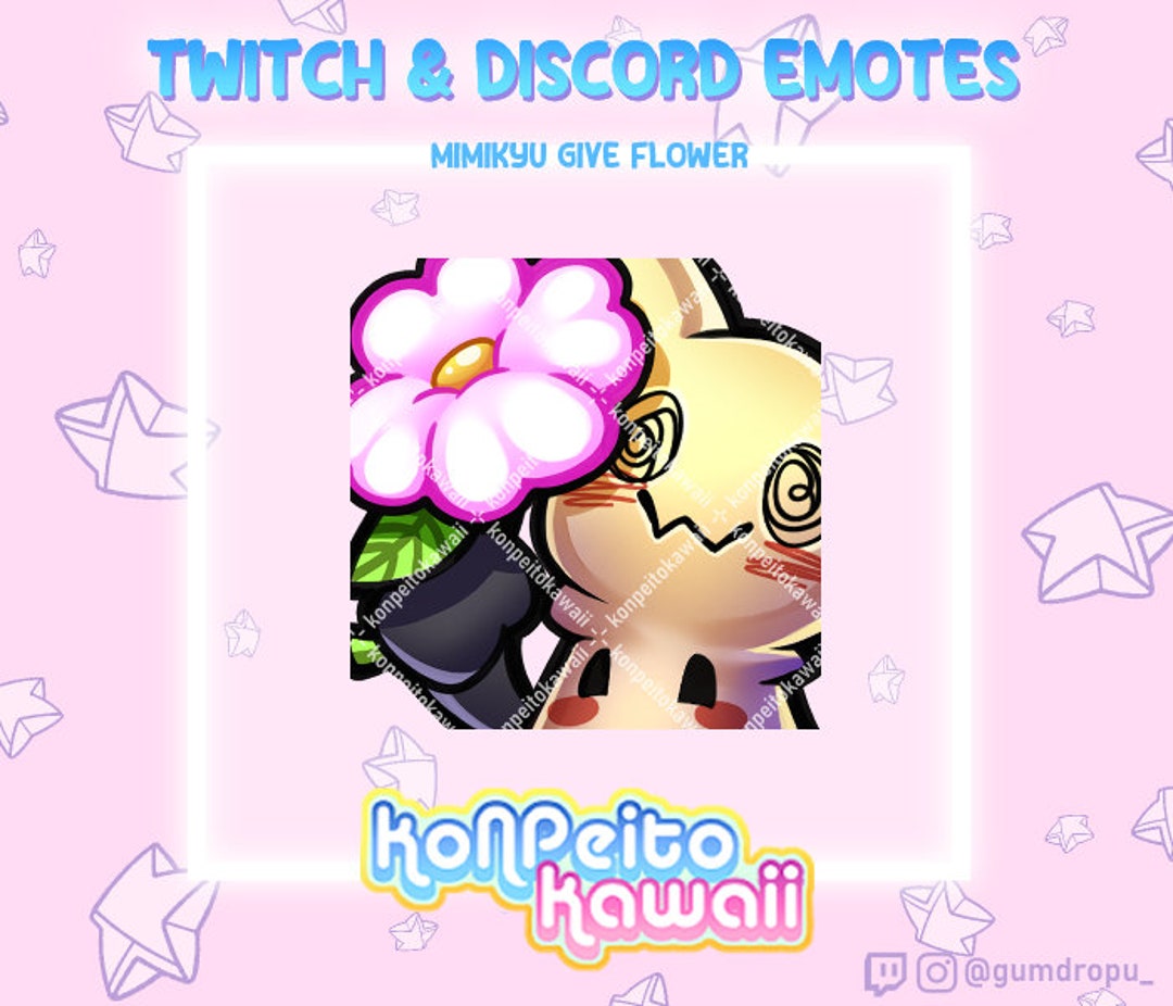 Mimikyu Flower - Emote - Pokemon - Compatible With Twitch and Discord ...